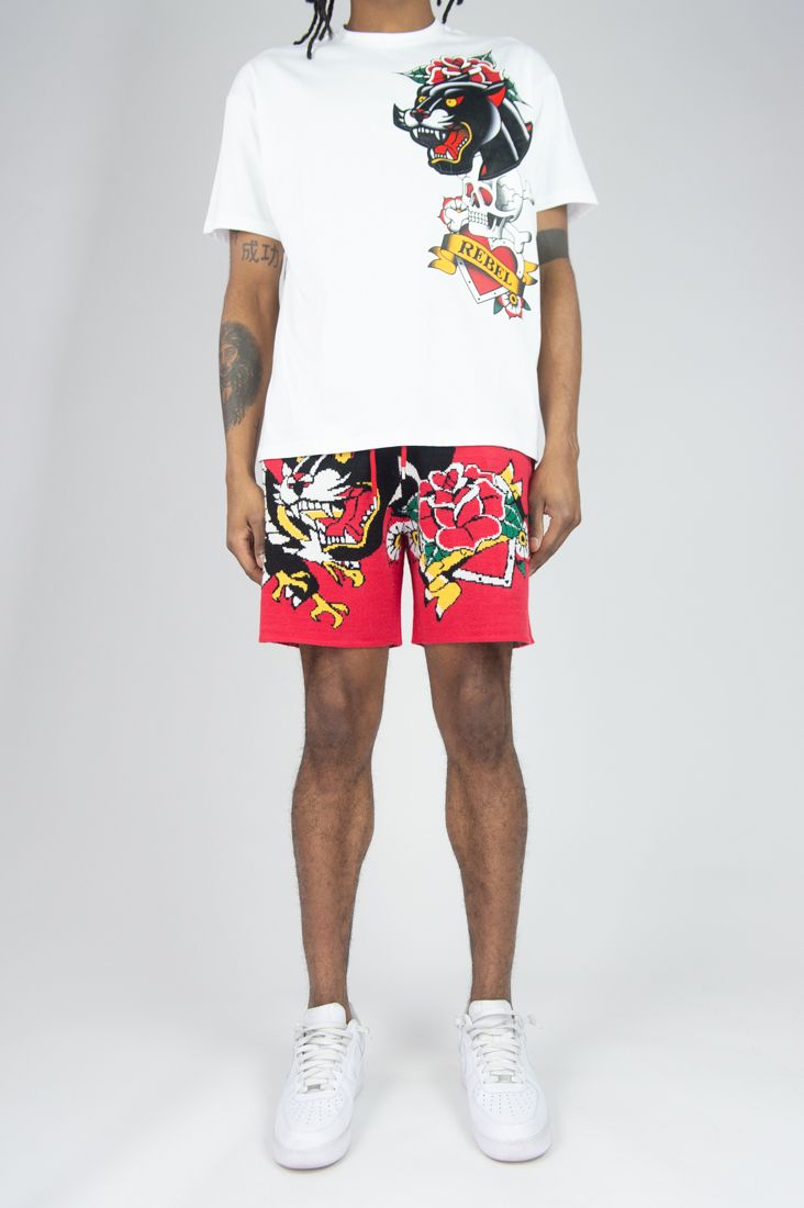 Rebel Mind Men's Sweater And Short Set - Red – Action Wear